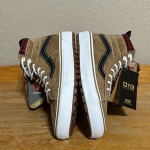 Vans | Shoes | Vans Sk8hi Mte Plaid Brown Black Made For The Elements ...